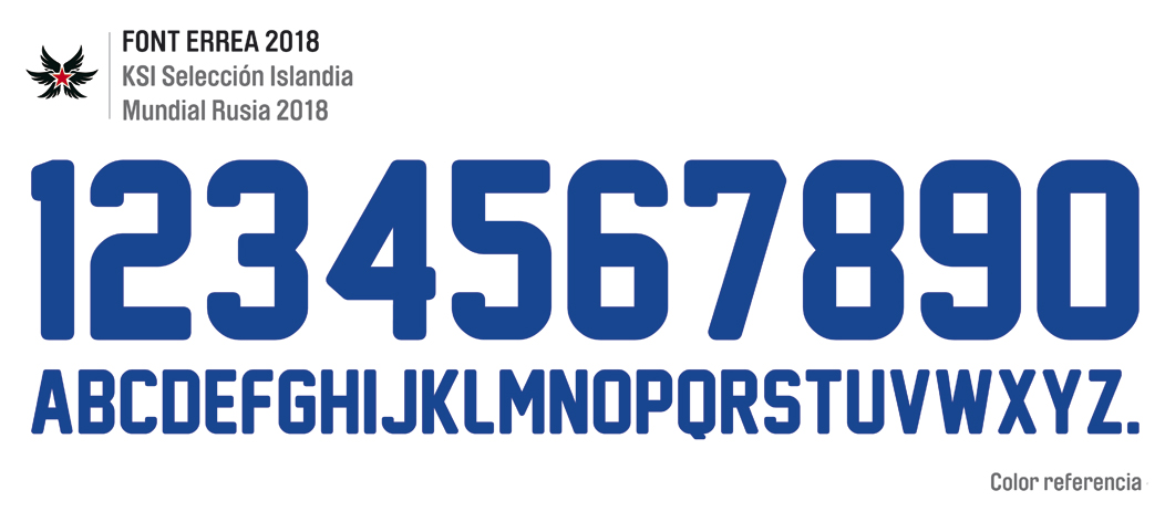 TIPOGRAFIAS Y FONTS: Font KSI Islandia / Errea 2018