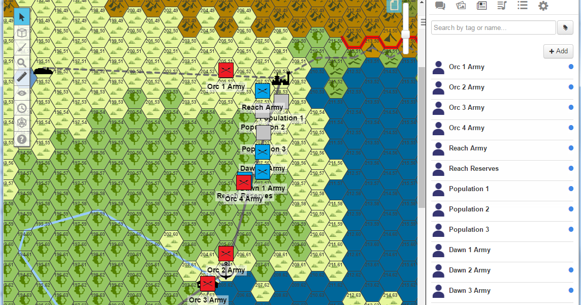Using Roll20 as my campaign wargames world map