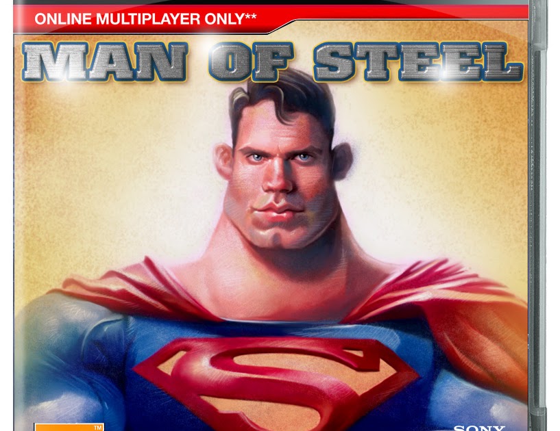 Alan Hermosillo Ilustración: Superman MAN OF STEEL PS3 Game Cover Idea.