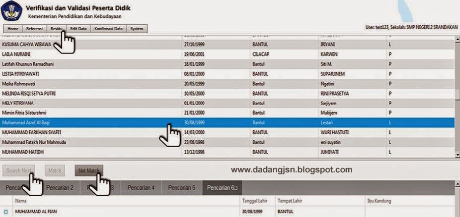PANDUAN VERVAL PD 2014 PADA MENU RESIDU