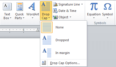 Cara Membuat Teks Drop Cap Pada Ms Word - cekrisna