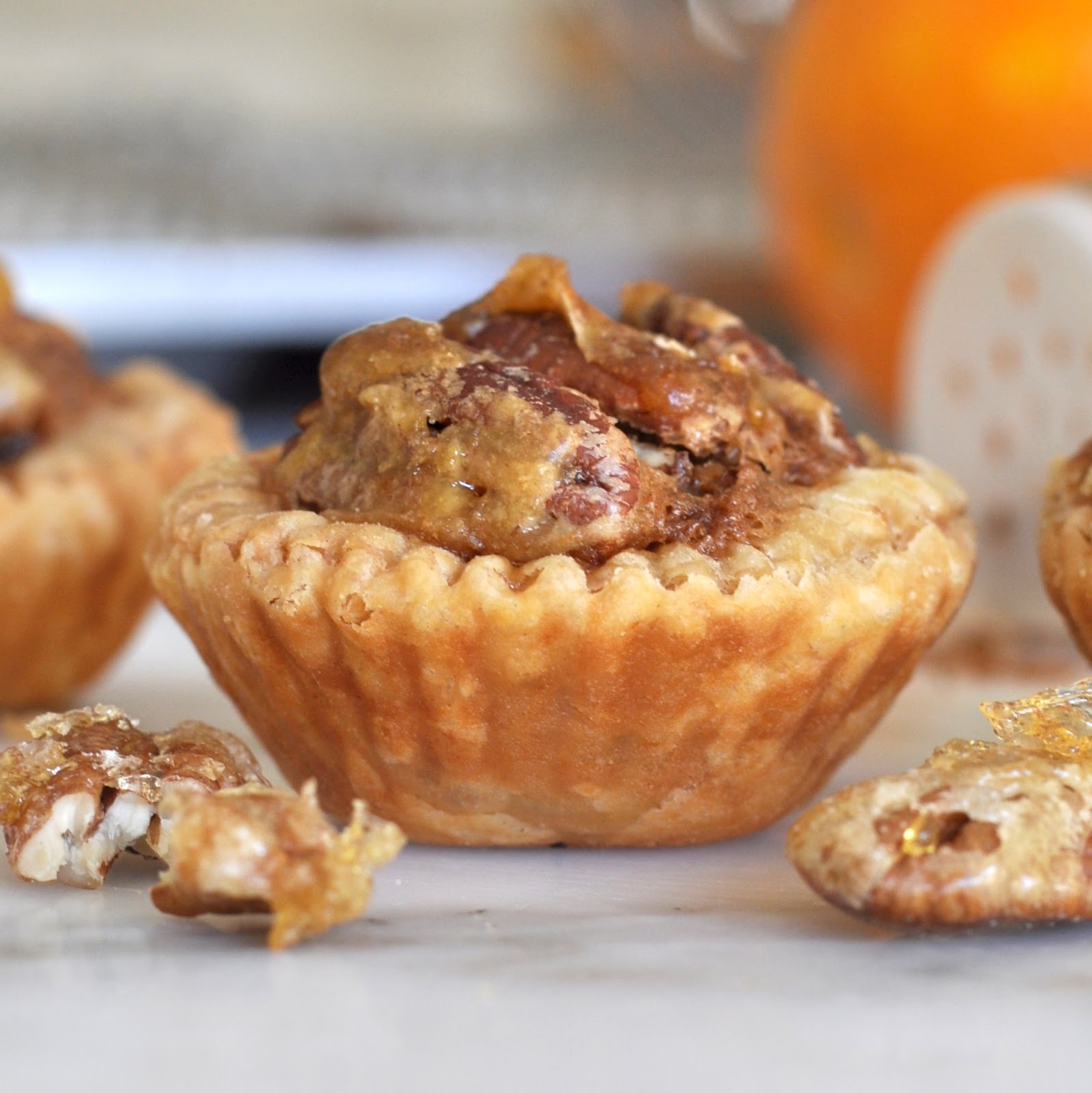 Cooking with Manuela: Puff Pastry-Pecan Mini Tarts Topped with ...