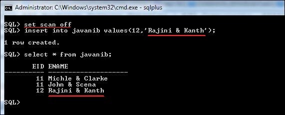 Avoid Substitution Variable In Oracle Sql Developer Tech