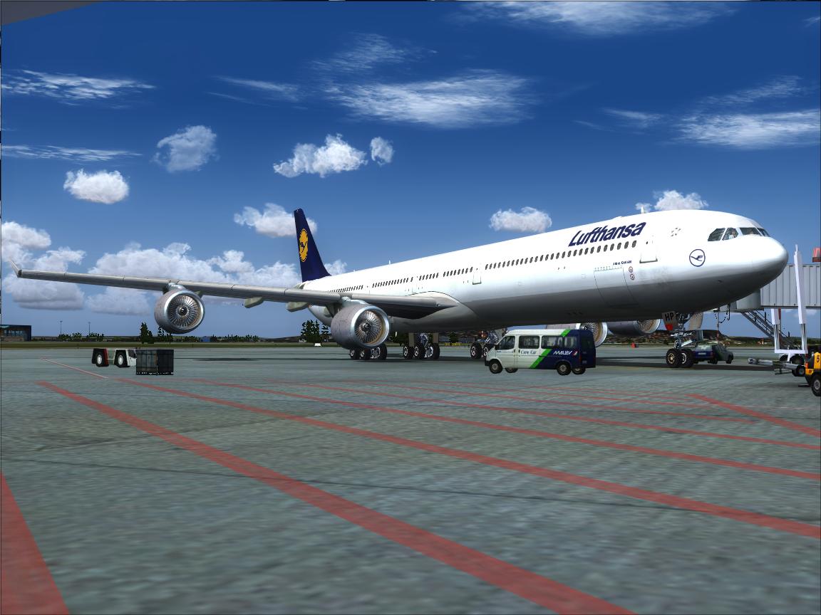 Flight Simulator Screenshots: AIRBUS A340-600 LUFTHANSA