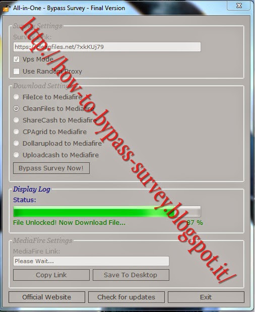 How to Bypass Survey: AIO - Bypass Survey - Final Version