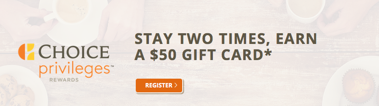 Choice Hotels Summer Promo: 8,000 Privileges Points after two separate ...