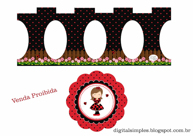 Ladybugs: Free Printable Mini Cupcake Stand. | Oh My Quinceaneras!
