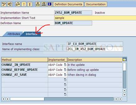 Implementing SAP BADI