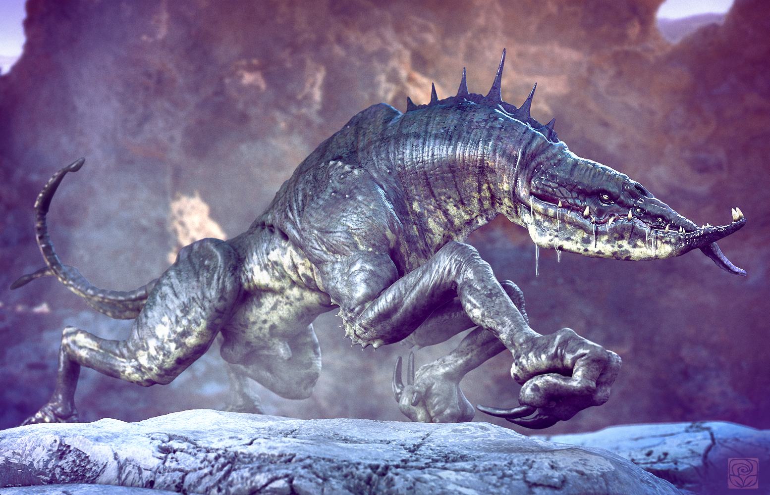 Frankie DeRosa Character Artist/ 3D modeler : Neville Knuckle Dragger