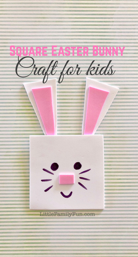 Little Family Fun: Easter Bunny Shapes Craft for Kids