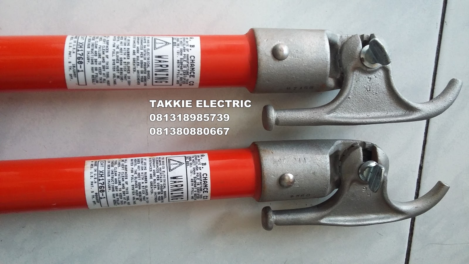 TAKKIE ELECTRIC: jual telescopic hot stick A.B CHANE
