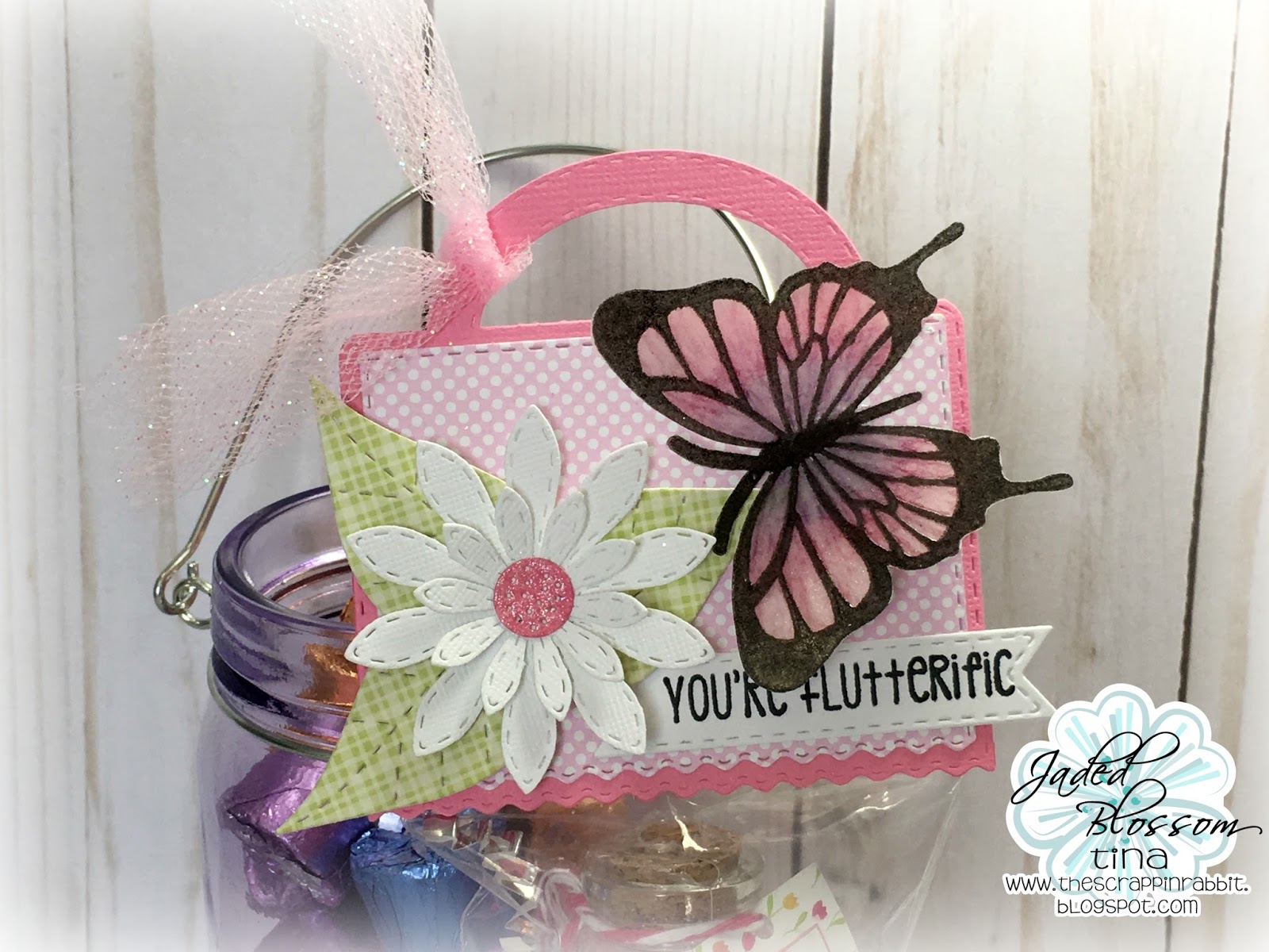 The Scrappin Rabbit: Vellum Butterfly Treat Topper