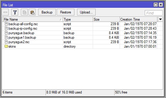 Backup secara GUI dan Script Di Winbox - Blog Share Tentang MIKROTIK