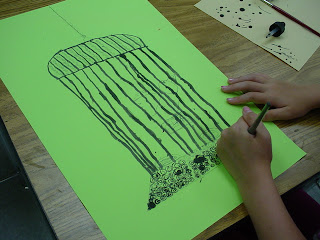 Mrs. Knight's Smartest Artists: Old-fashioned pen & ink, 2nd grade