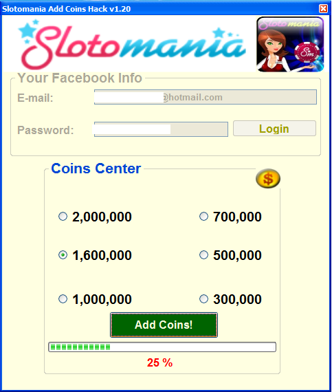 Slotomania Facebook Hacks