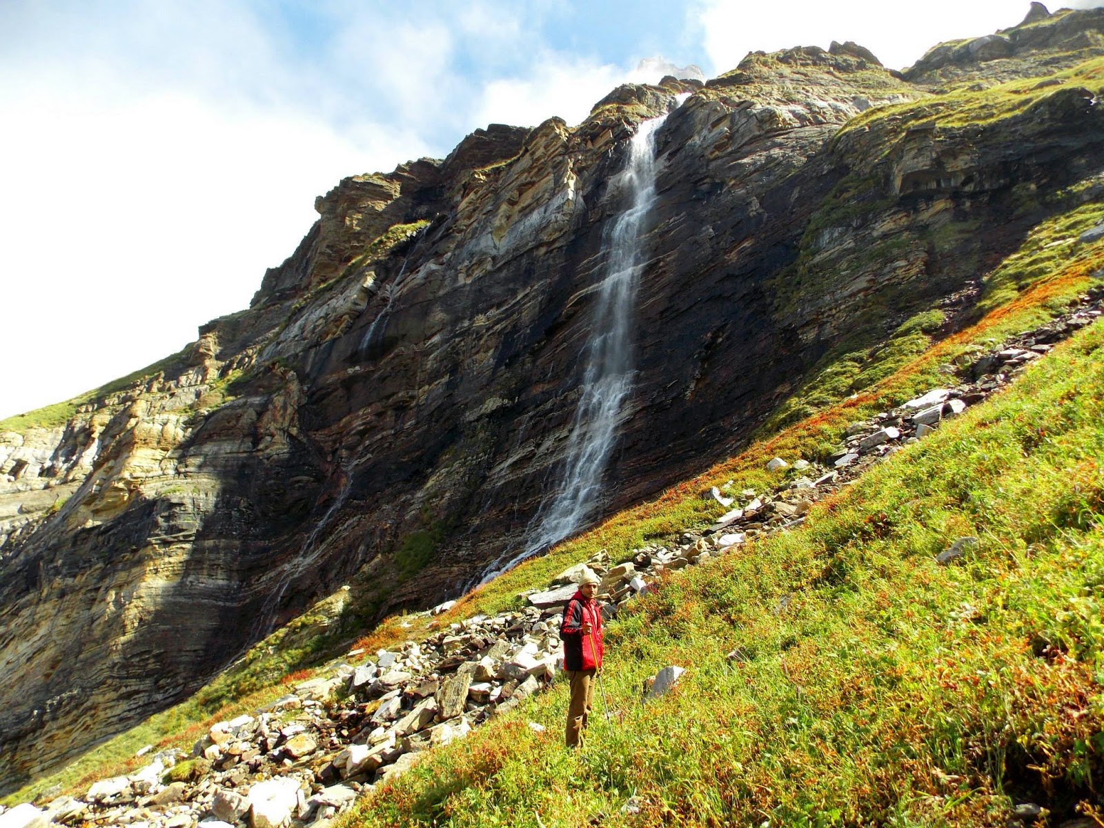 Waterfall in Shounter Valley enroute Chitta Katha Lake, AJK, Pakistan ...
