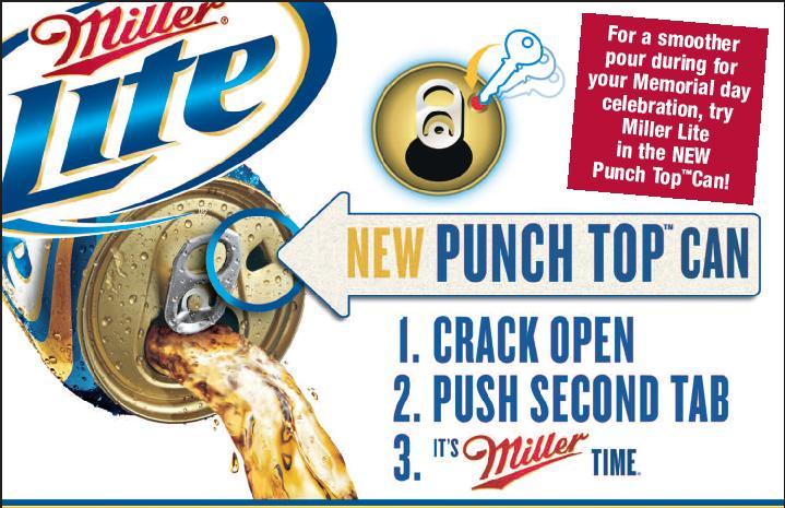 I don't understand the Miller Lite "shotgun" can