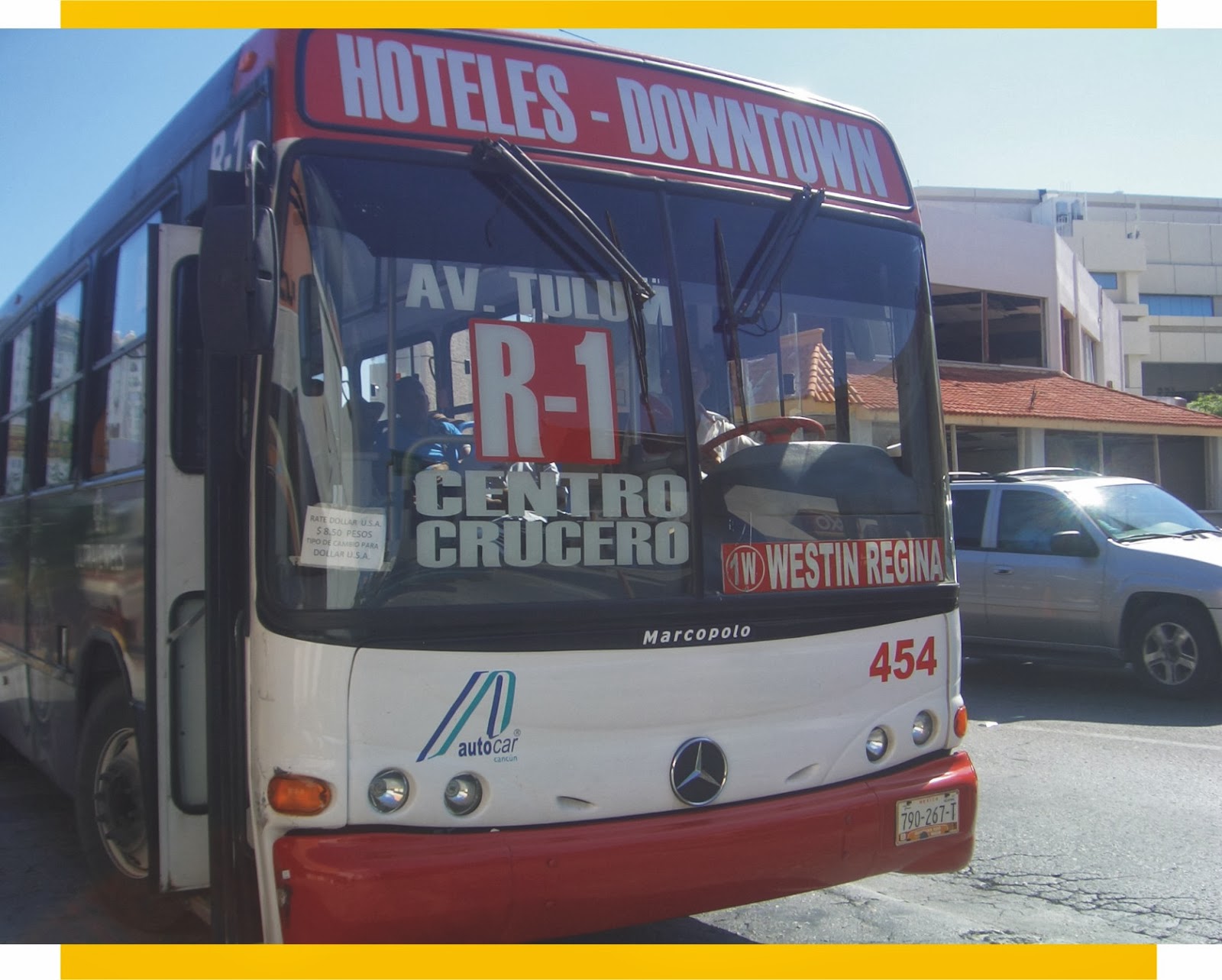 ¿Que Ruta tomo para llegar a la Zona Hotelera de Cancún?