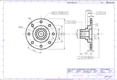 techdrawing: Drawing Sketsa "HUB"