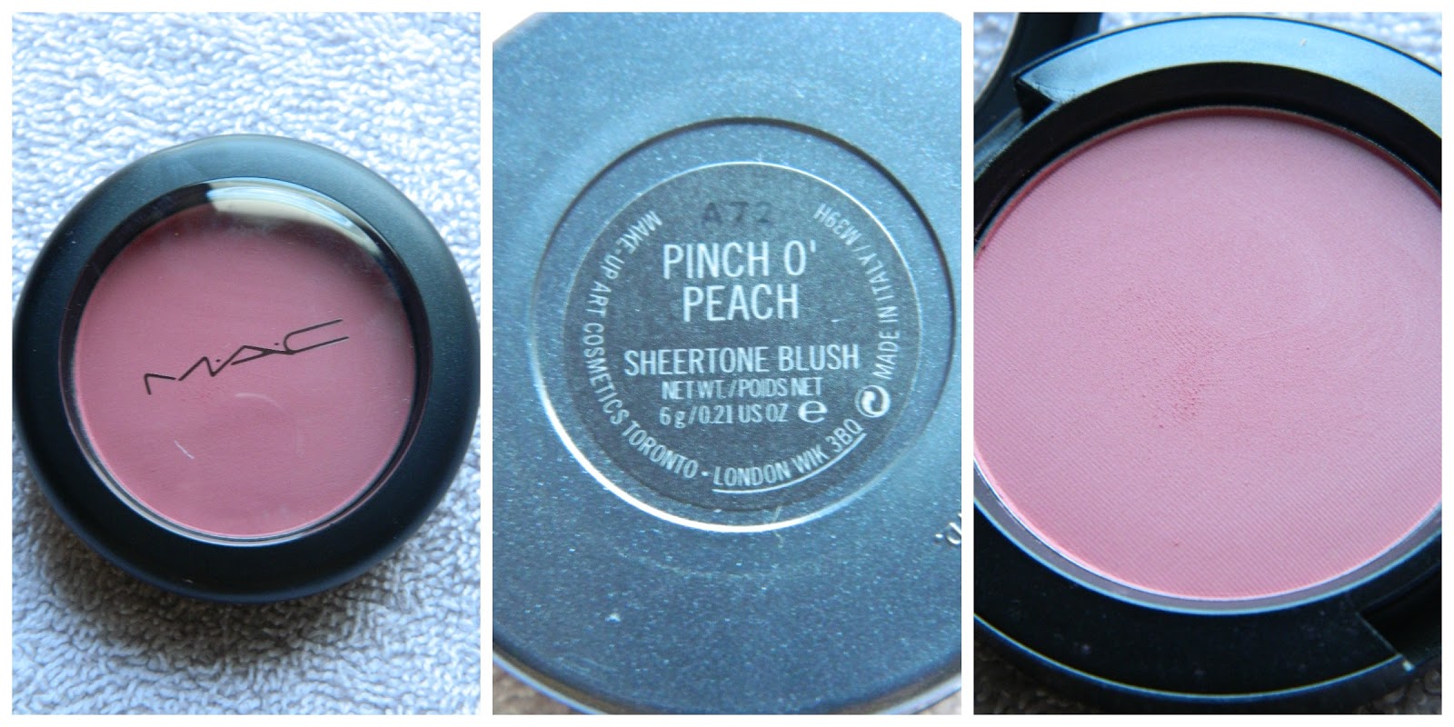 TiffanyHeartsMakeup: MAC blush comparison Pinch O' Peach VS. Pink Swoon