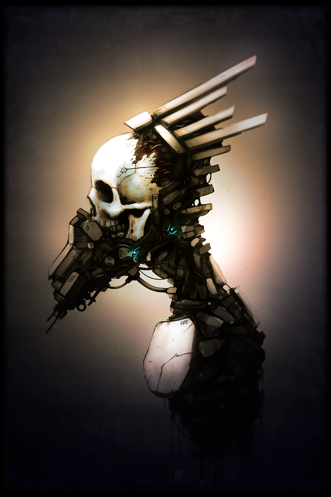 Ricky Westwood: SpeedPainting: Tech Skull