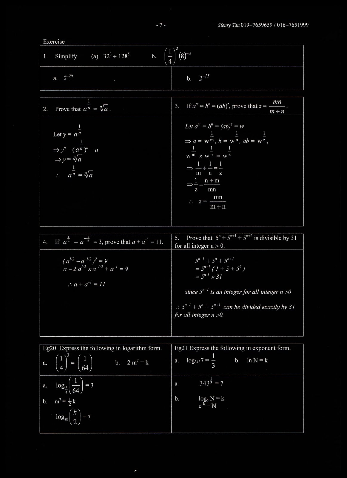 MATHEMATICS T STPM: NUMBERS and SETS