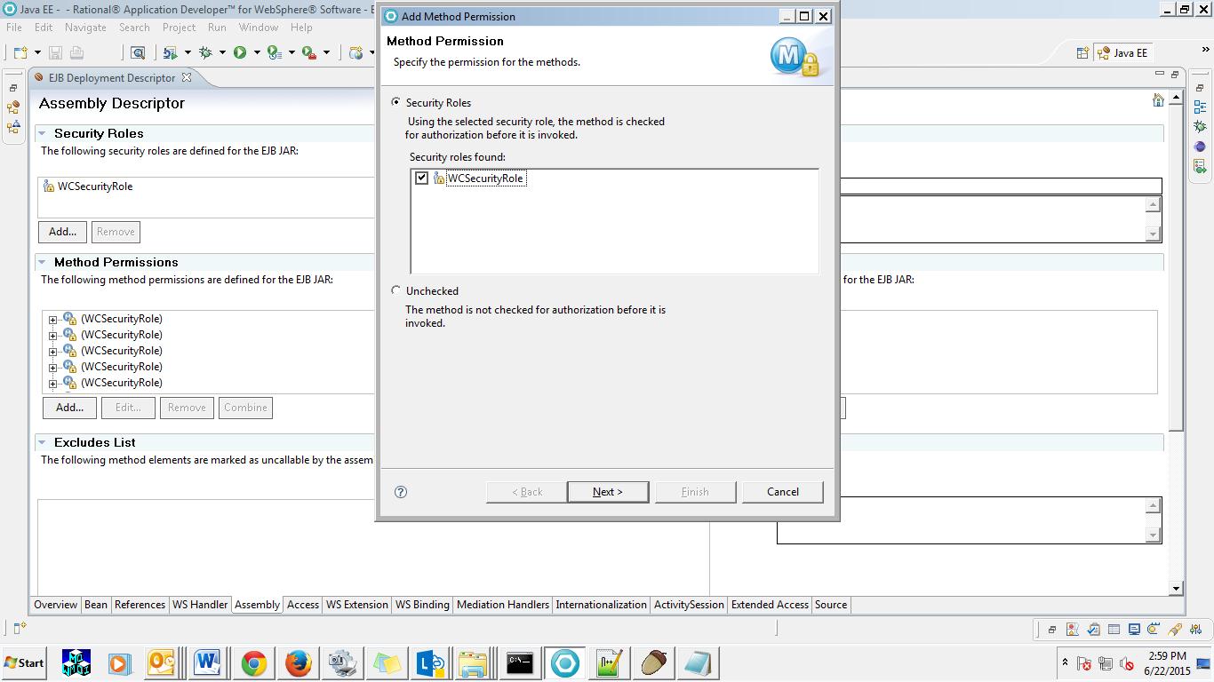 IBM Websphere commerce: Creating new EJB in IBM WCS