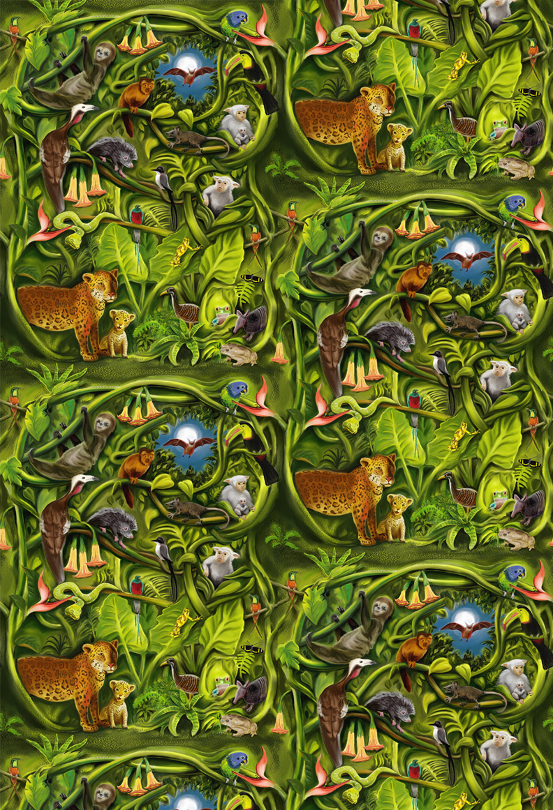 Light and Shade: Illustration Friday - Jungle