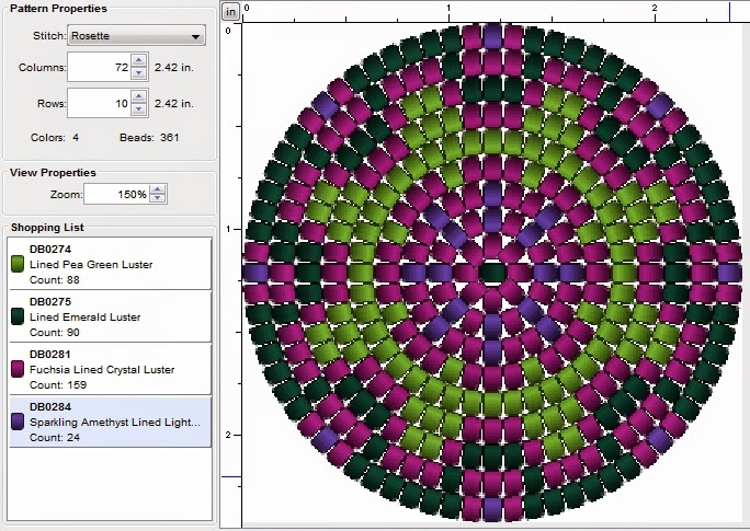 Imaginesque: Beading Pattern 44: Round Motif