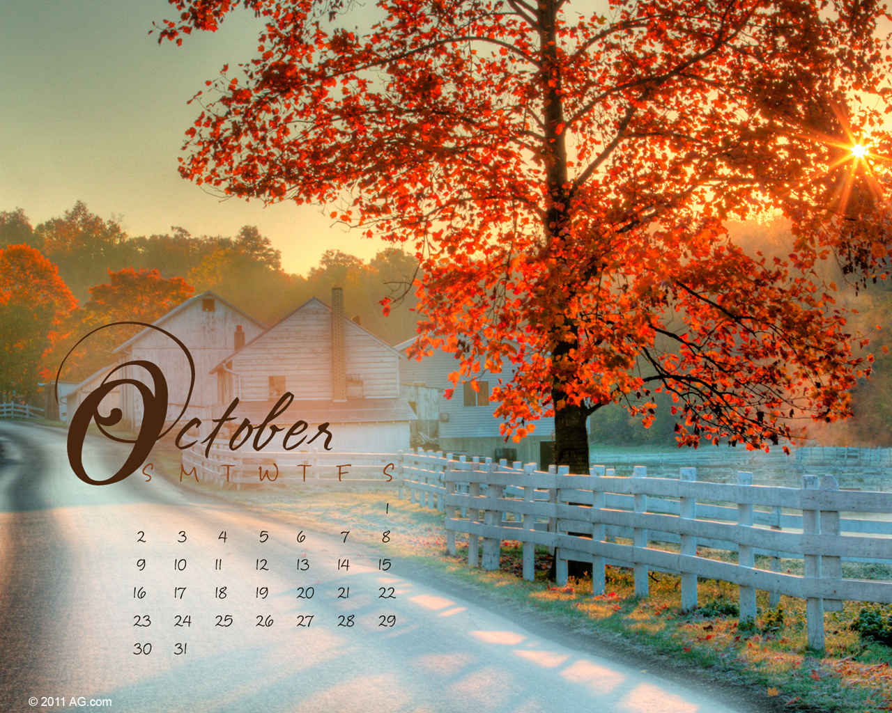 October 2012 Calender Wallpaper | High Quality Images