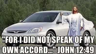 Tell me why the world is weird: "Where's Jesus' Car?"