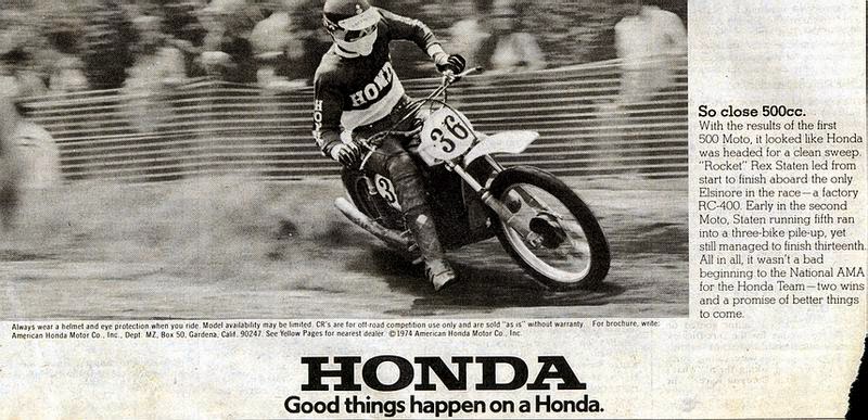 ‘ROCKET’ REX Staten Fan Page: HONDA Days