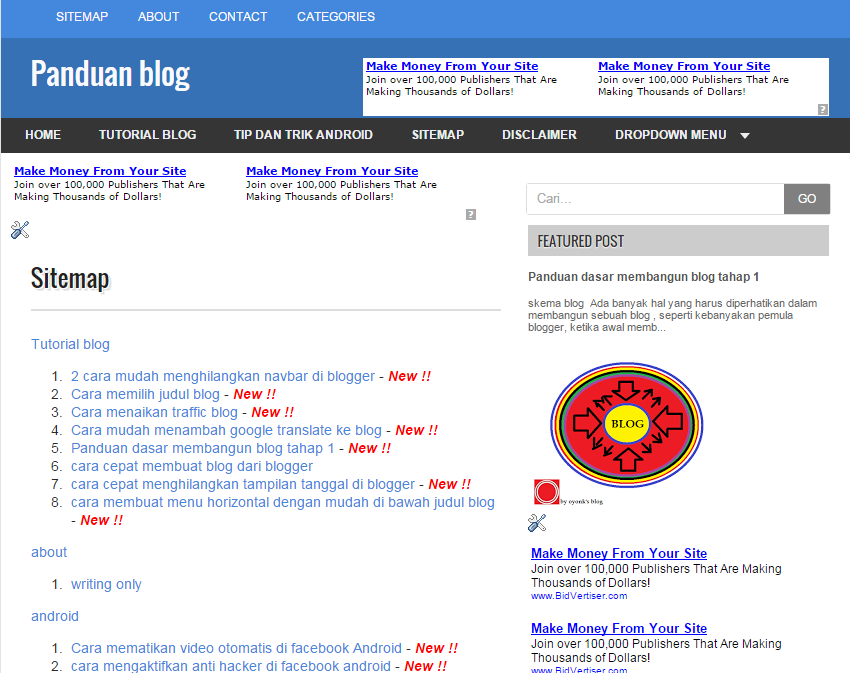 cara membuat sitemap paling mudah | Blog Panduan
