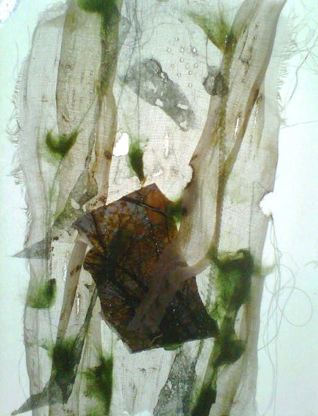 Miriam Ward Textiles: A Fun Day Layering and Distressing Fabrics!