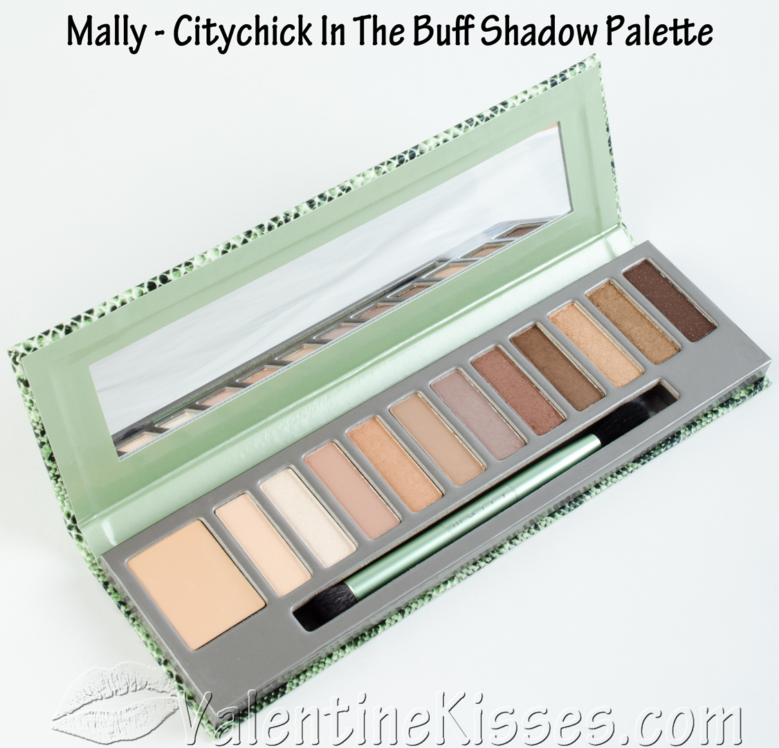 Valentine Kisses: Mally Citychick In The Buff Shadow Palette - swatches ...