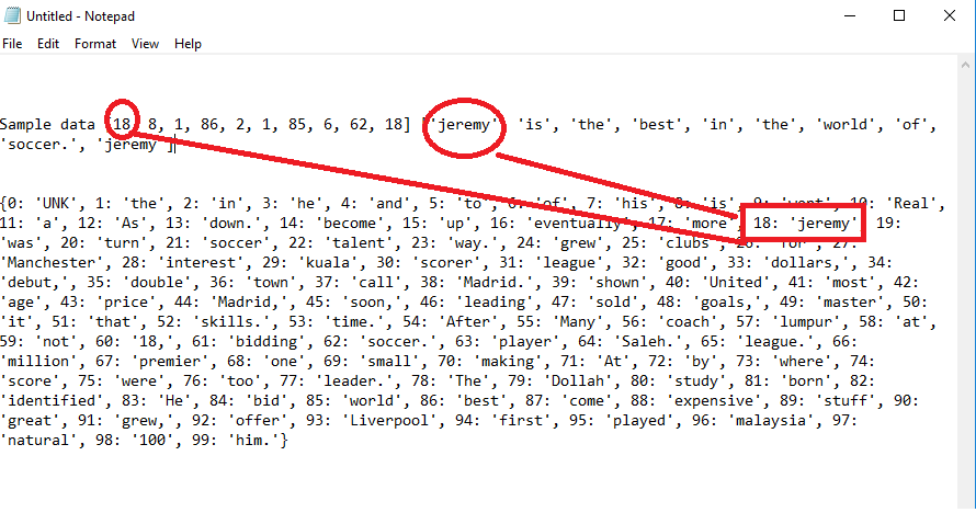 walk through word2vec python tensorflow basic