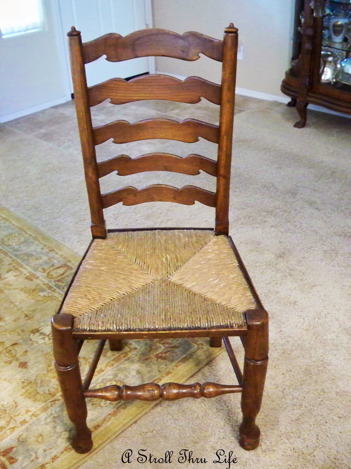 Fabulous Patina of Old Rush Chairs - A Stroll Thru Life