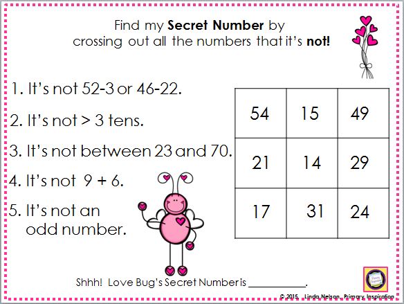 I Teach First: 1st Grade Teaching Resources: Number Elimination Riddles ...