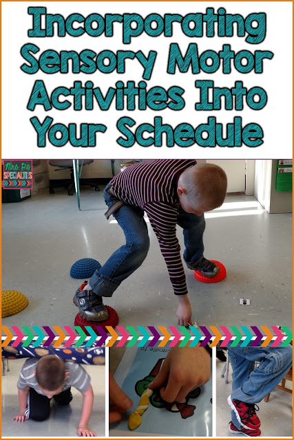 Sensory Motor Tasks That Fit In Your Classroom · Mrs. P's Specialties