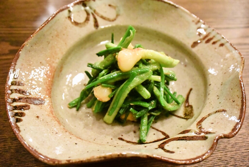 Recipes for Tom: Nobiru no nuta / wild garlic in sweetened miso vinegar ...