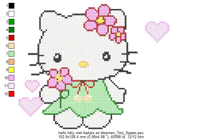 Cross Stitch : Hello Kitty Cross Stitch