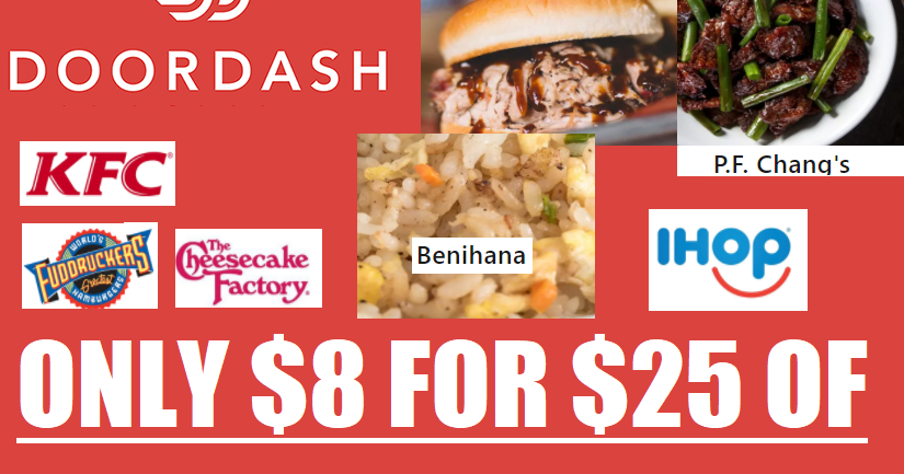 $25 of Food Delivered From Doordash For Only $8! They Have All Your ...