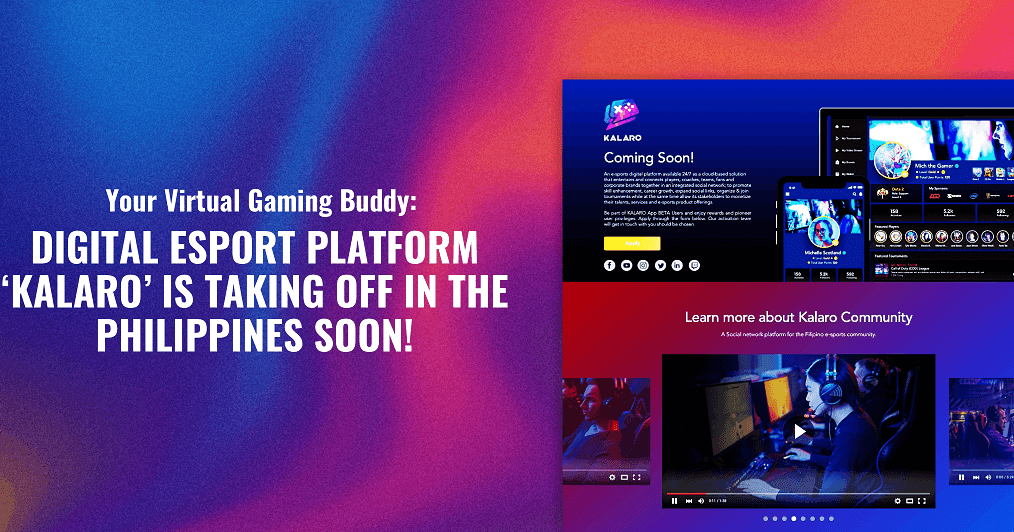 Digital eSport Platform 'Kalaro' is Taking Off in the Philippines soon ...