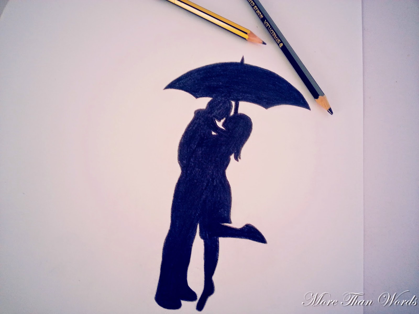 More Than Words: [DIY TUTORIAL] Melted Crayon Art - Kissing In The Rain