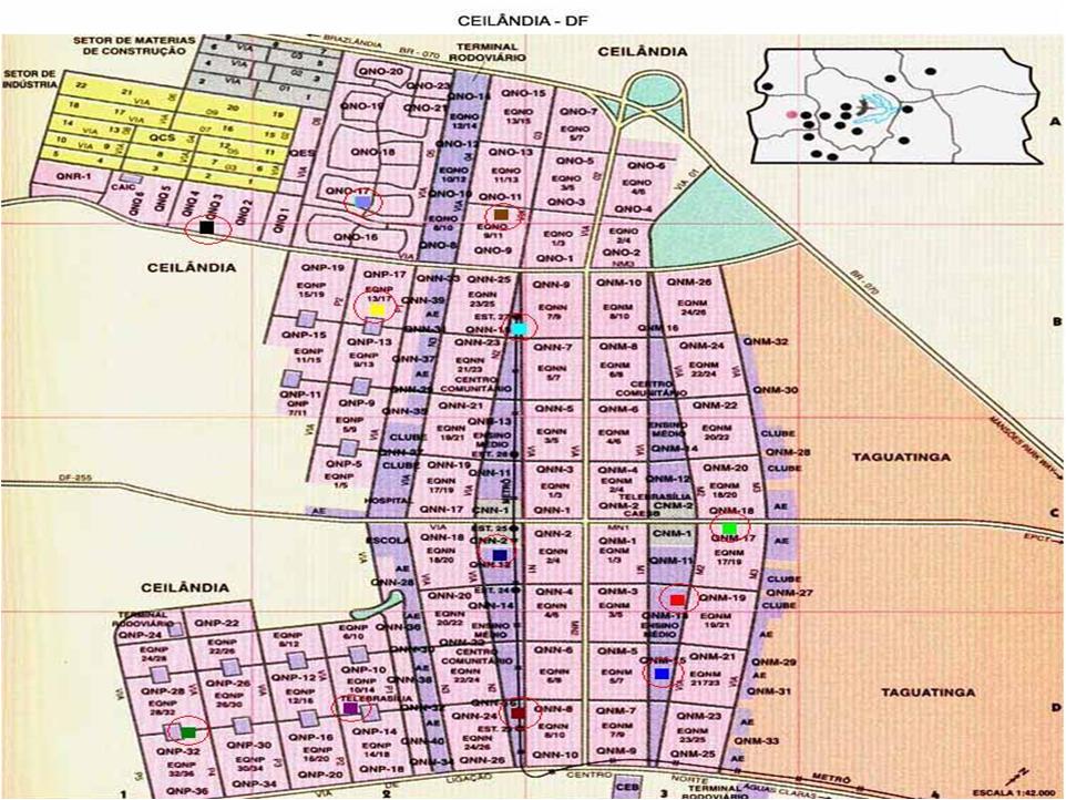 Informação, Educação e Comunicação em Saúde.: Localização dos Centros ...