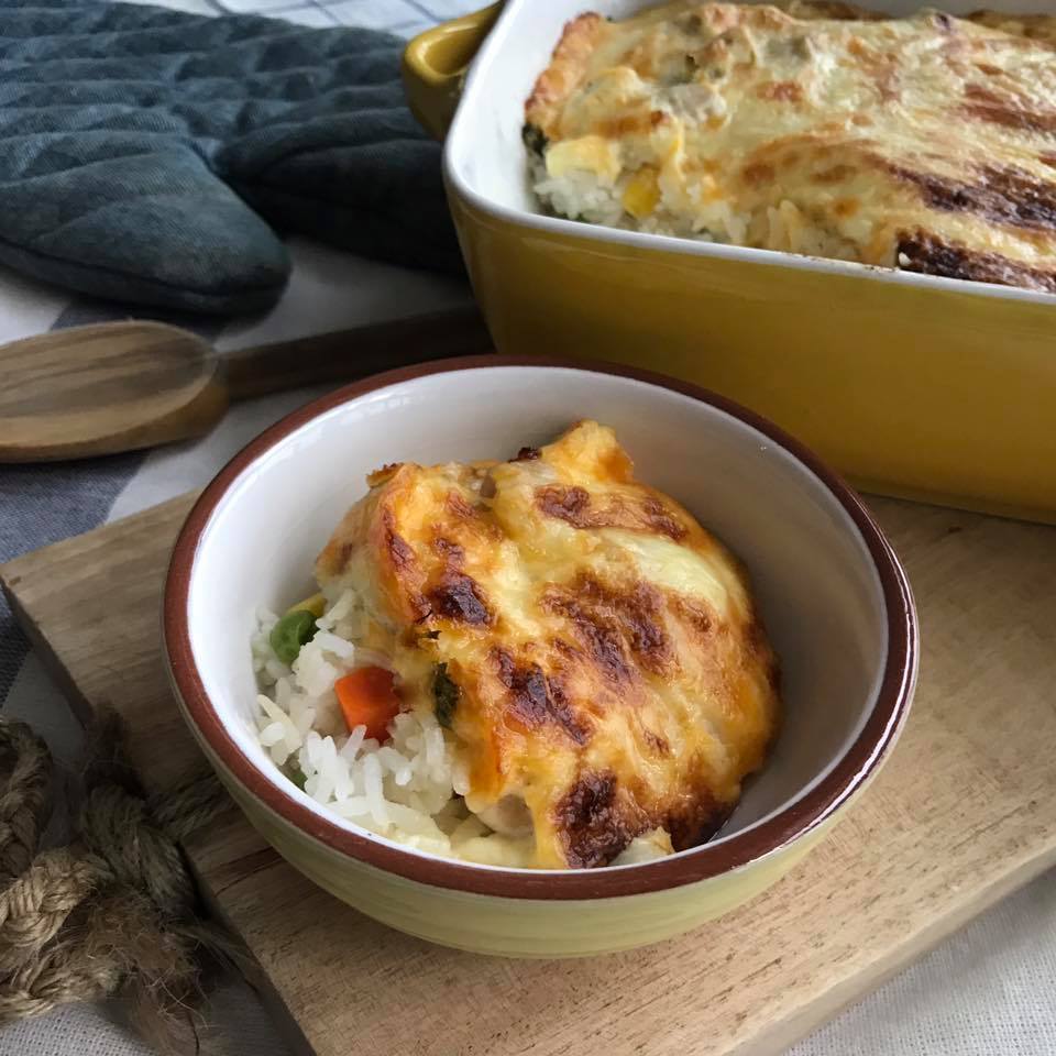 Loft48: Cheesy Chicken Baked Rice