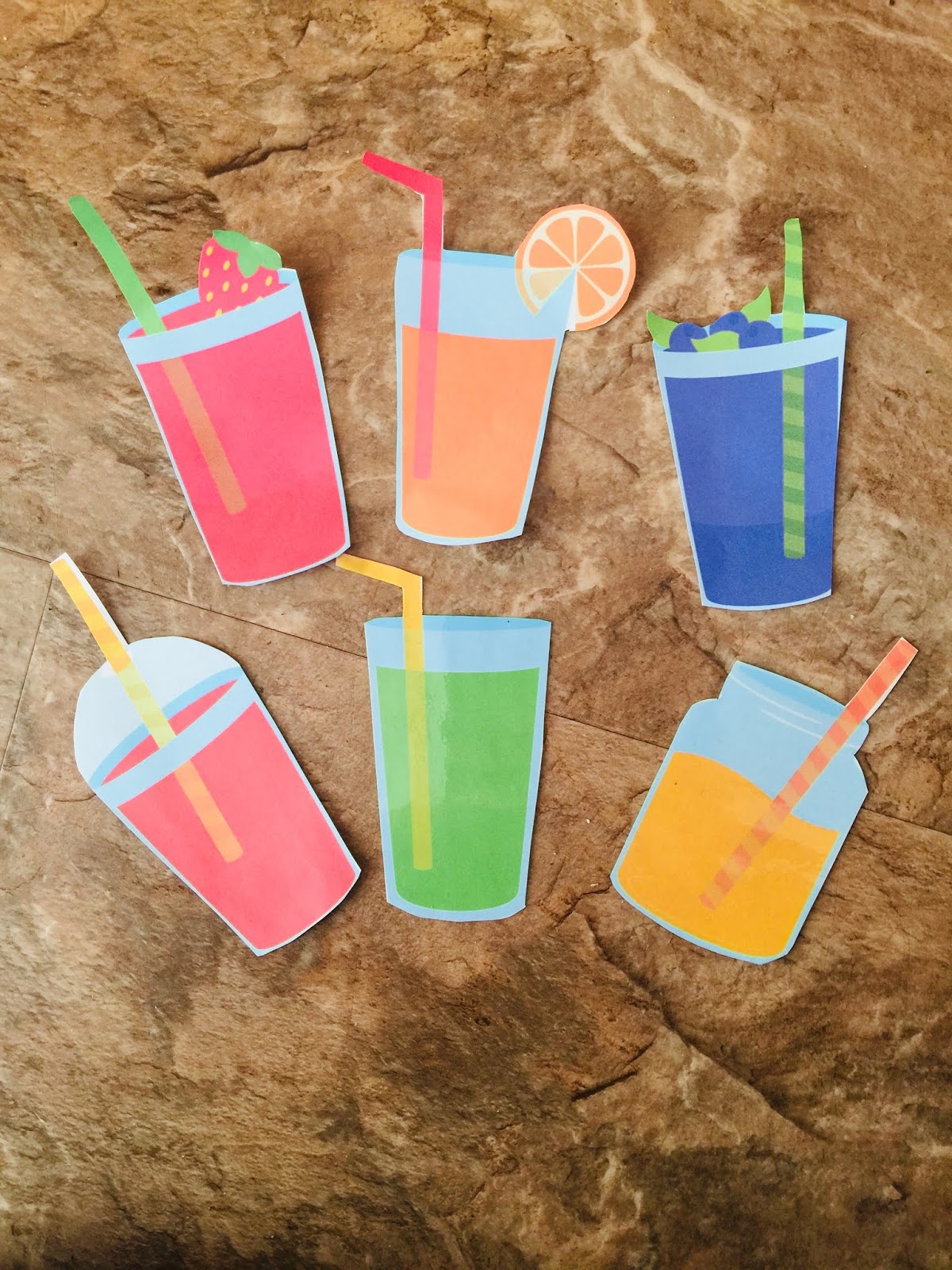 Messy, Beautiful, Fun: Printable Smoothie Shop Pretend Play Set