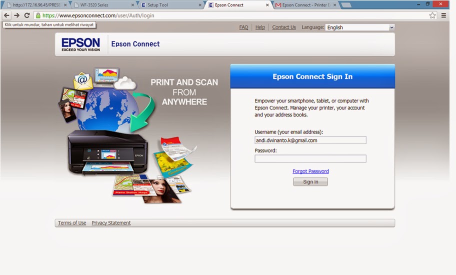EPSON: KONFIGURASI EPSON CONNECT PADA PRINTER EPSON