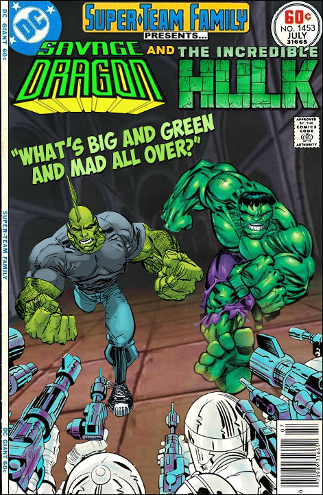 Super-Team Family: The Lost Issues!: Savage Dragon and The Hulk