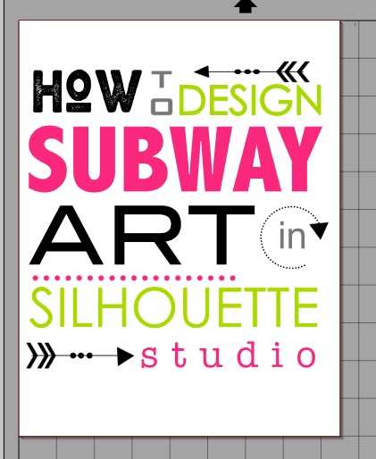 Secret to Easily Designing Subway Art in Silhouette Studio - Silhouette ...